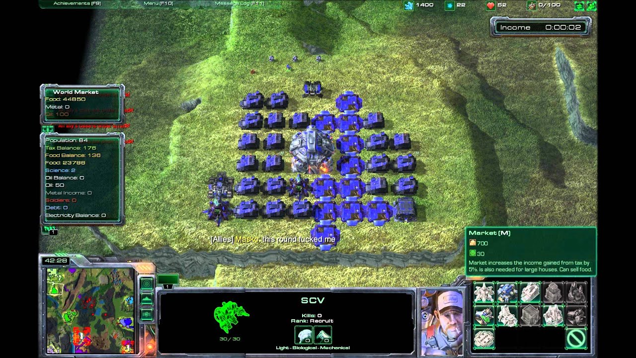Starcraft 2 Custom Map Review - Empire Builder G3 Fix - YouTube