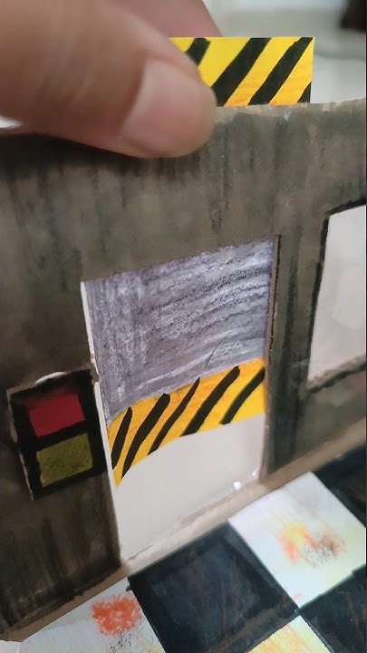 Fnaf 1 office from cardboard with working doors! #shorts - YouTube