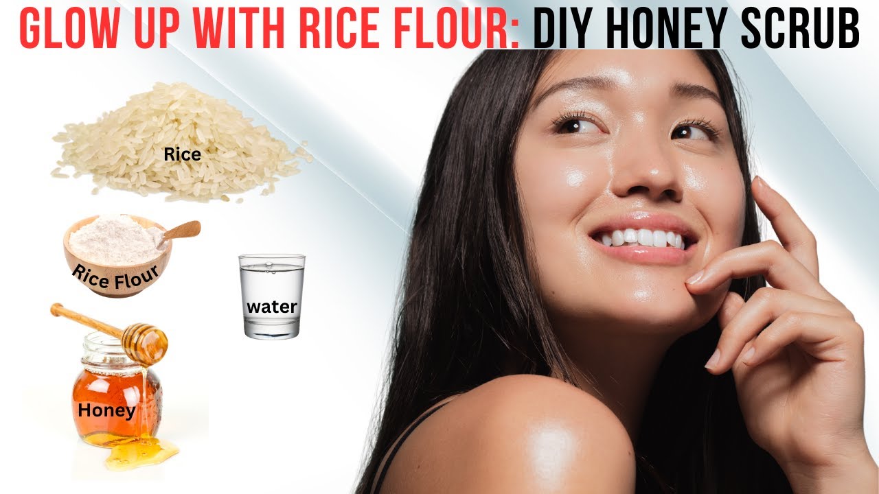DIY Rice Flour Scrub for Brighter Skin - YouTube