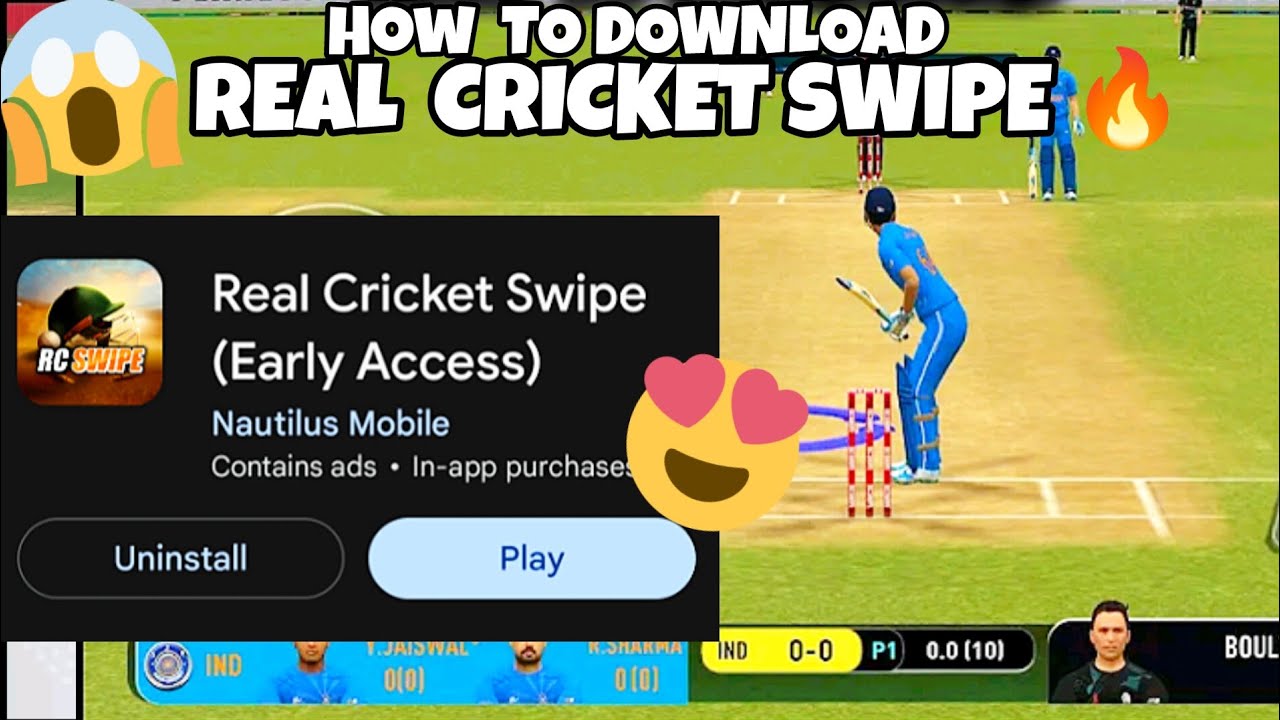 HOW TO DOWNLOAD REAL CRICKET SWIPE😍 | REAL CRICKET SWIPE DOWNLOAD KAISE ...