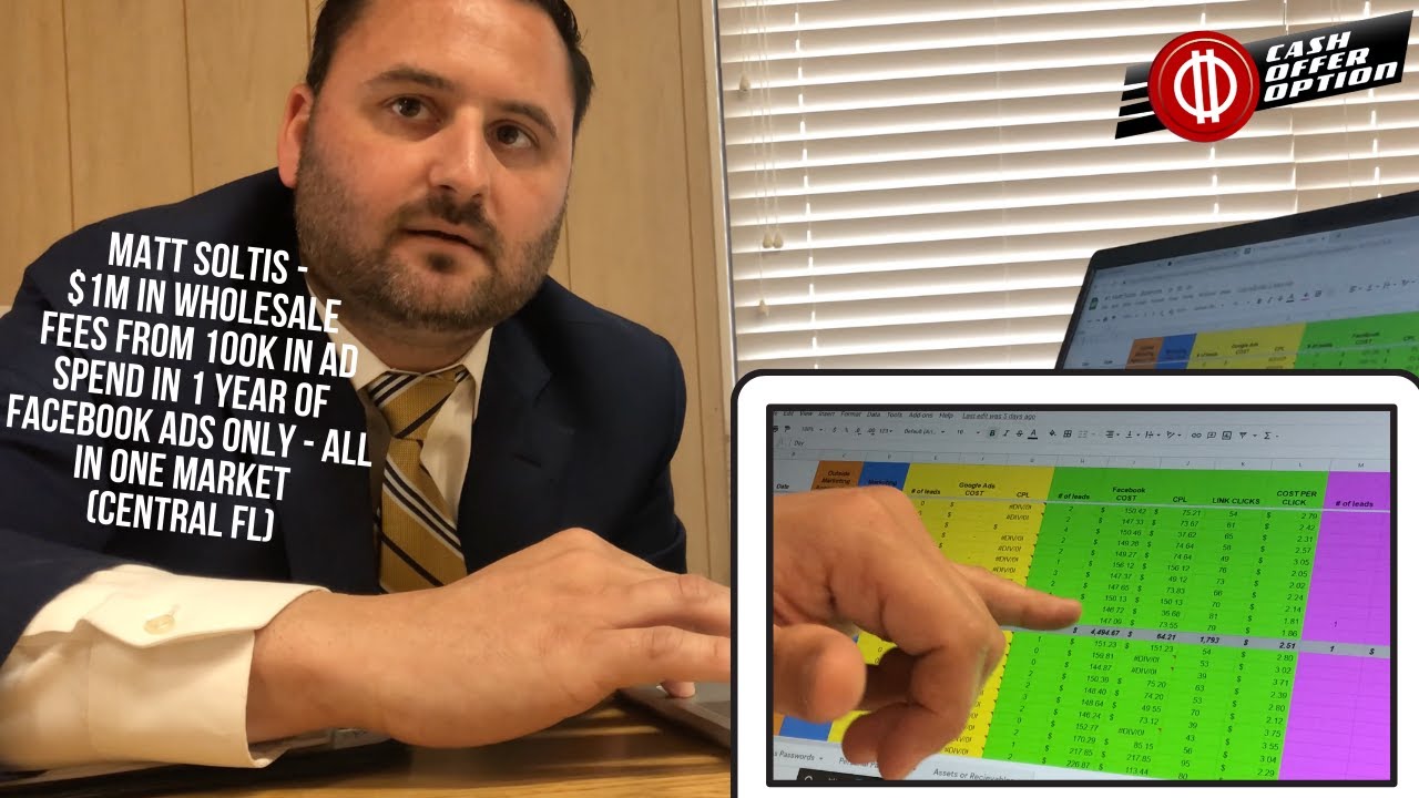 Matt Soltis - Case Study - $1M in Wholesaling Fees from 100k of Ad ...