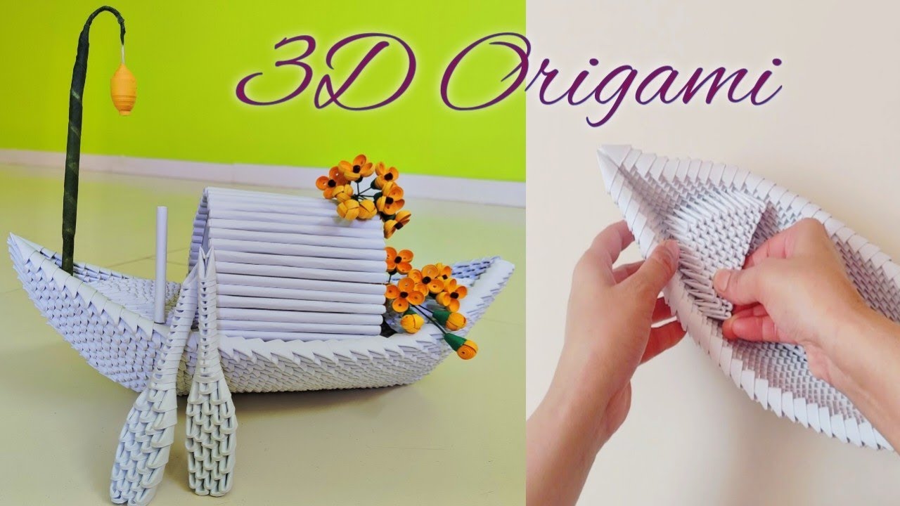 3D Origami Boat | Paper Boat | How To Make a Paper boat | Barna's ...