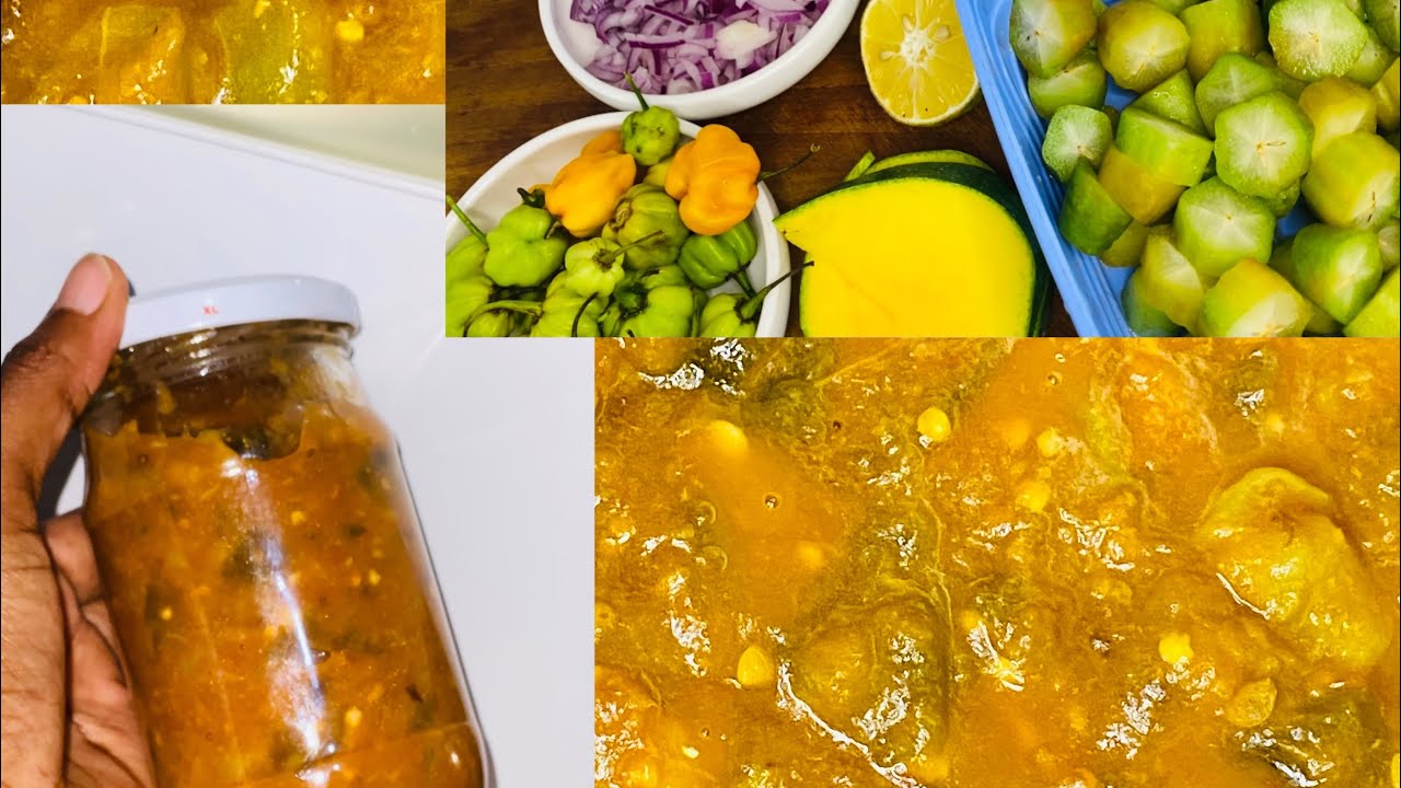 JINSI YA KUPIKA PILIPILI YA EMBE NA MBILIMBI/ HOW TO MAKE MANGO CHILLI ...