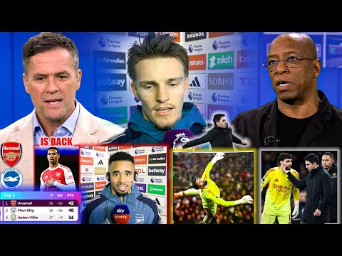 Arsenal vs Brighton 2-1 Ian Wright Goes Crazy! Arteta Back on Top, TWO Points Clear of Man City