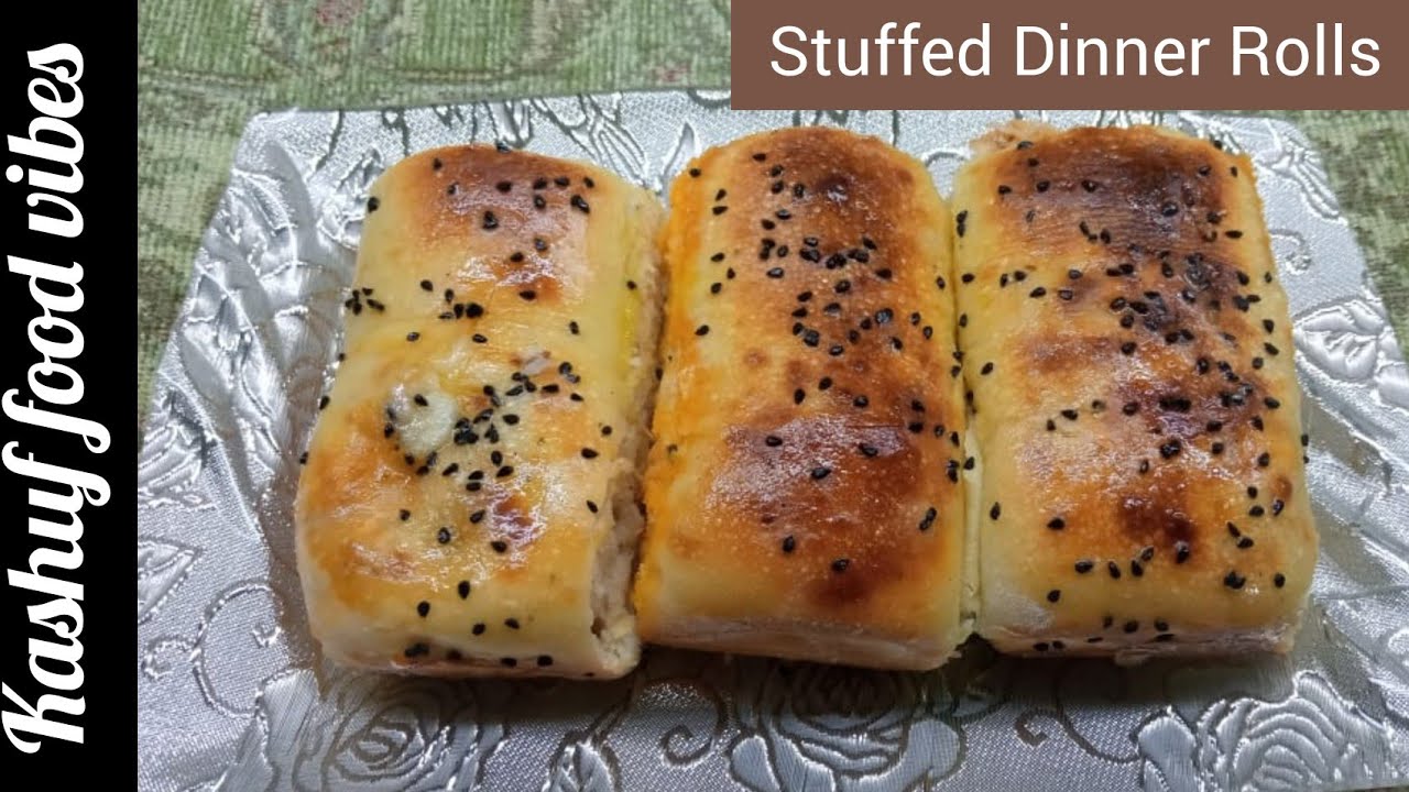 Stuffed Dinner Rolls Delicious Recipe_Chicken Cheese Dinner Rolls ...