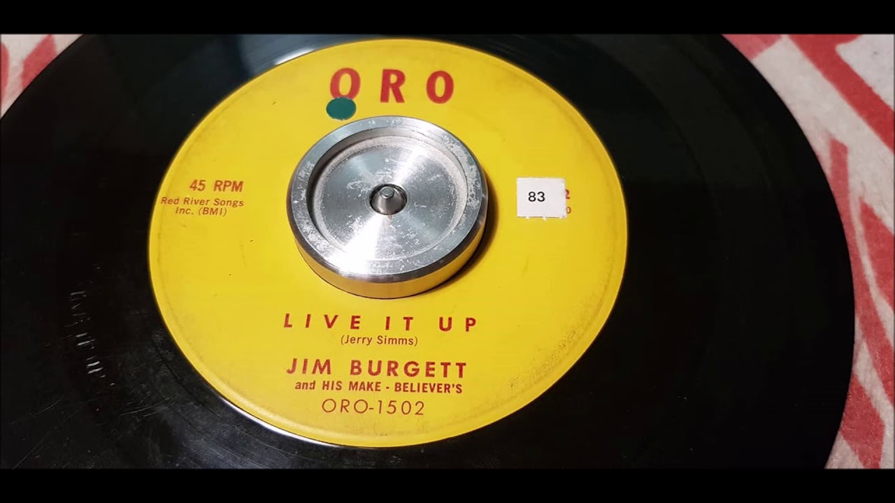 Jim Burgett - Live It Up - 1960 Rock N Roll - ORO 1502 - YouTube