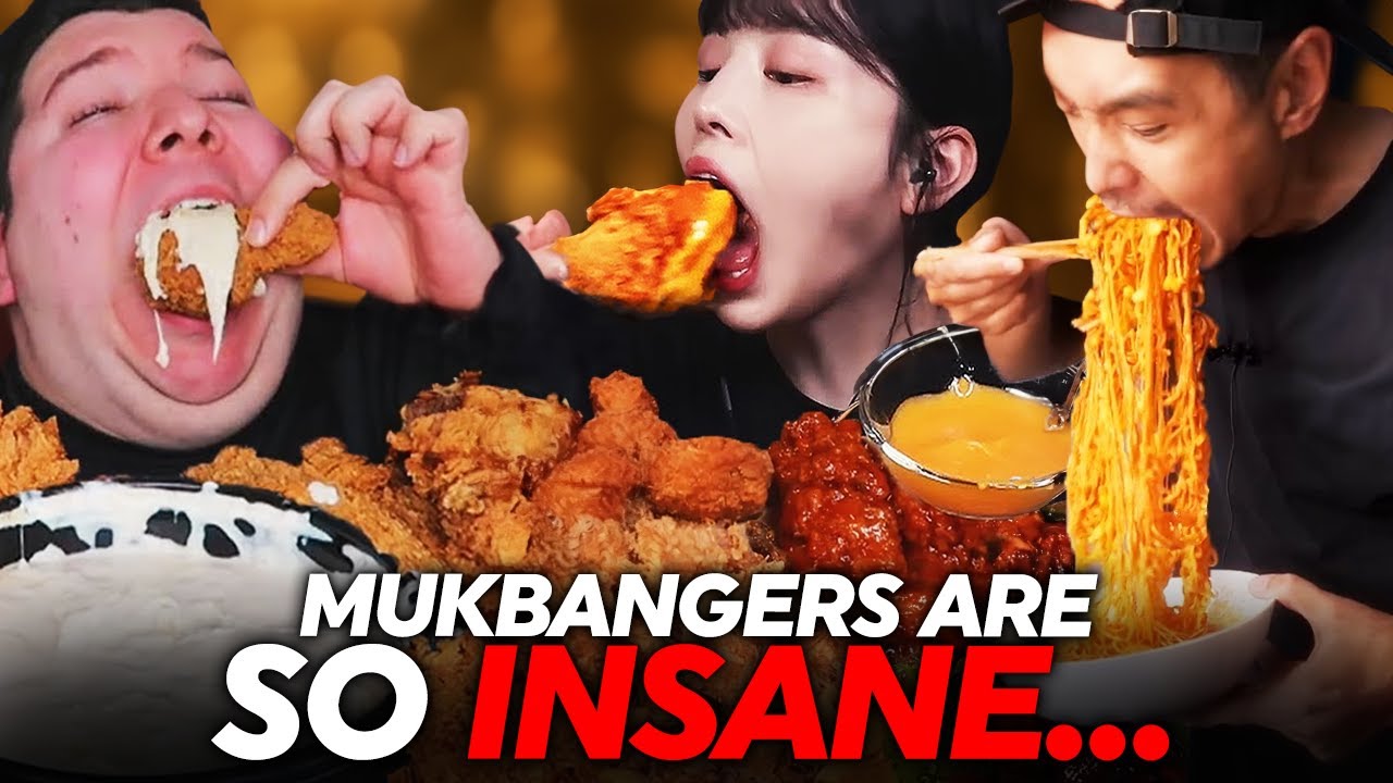 Mukbangers eat SO MUCH OF THE SAME THINGS! (Vox2 Compilation) - YouTube