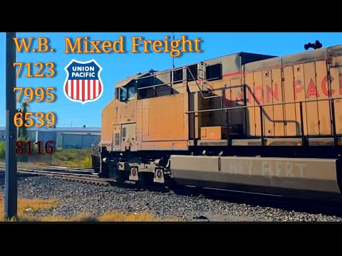 UP 7122, Mixed Freight, West Rd. Crossing #2, Tower 26, Houston, TX - YouTube