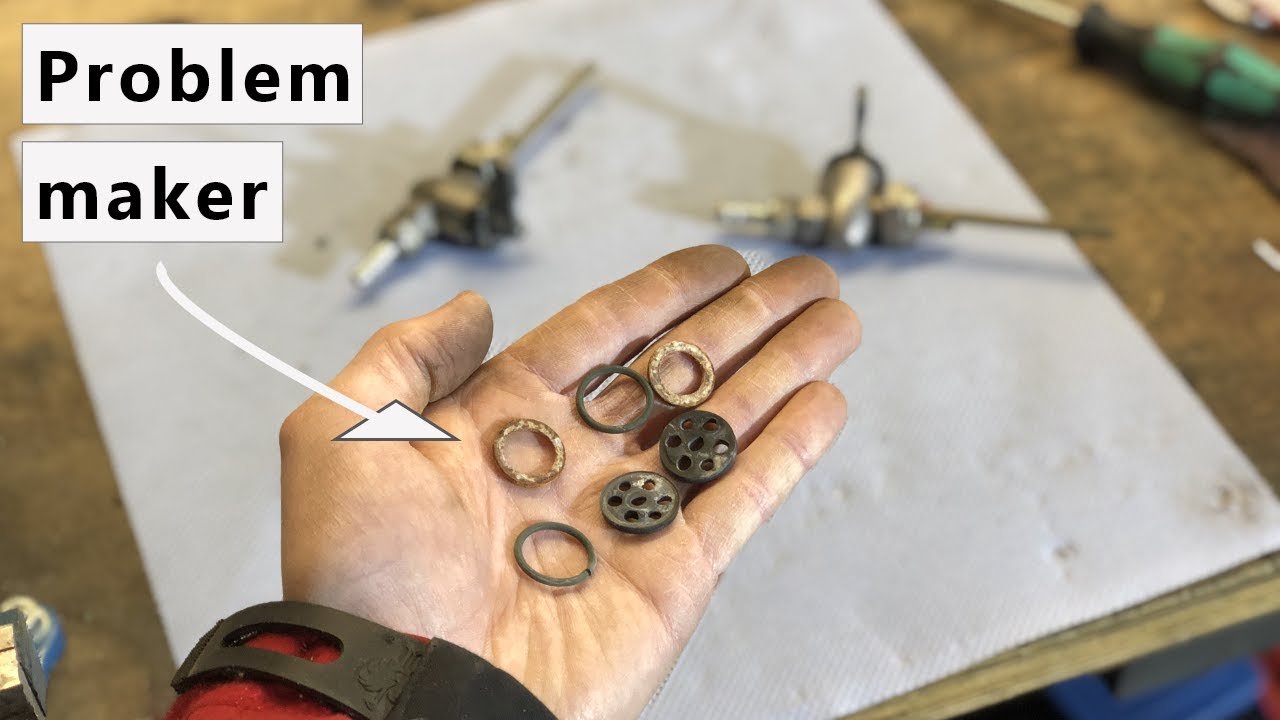 BMW 2V Airhead Germa Petcock fuel Switch Rebuild (No Music No Talking ...