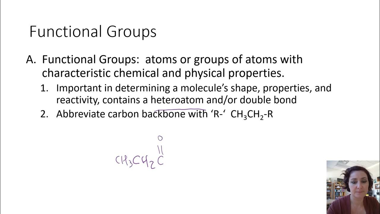 Introduction to Functional Groups Part 1 - YouTube