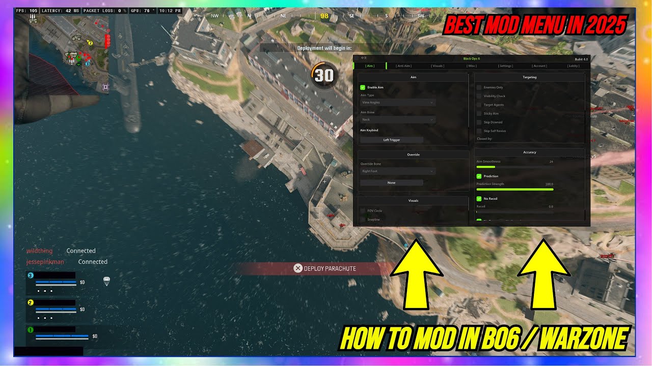 HOW TO GET A MOD MENU IN BO6 / WARZONE IN 2025 ( PAID MENU )( 100% ...