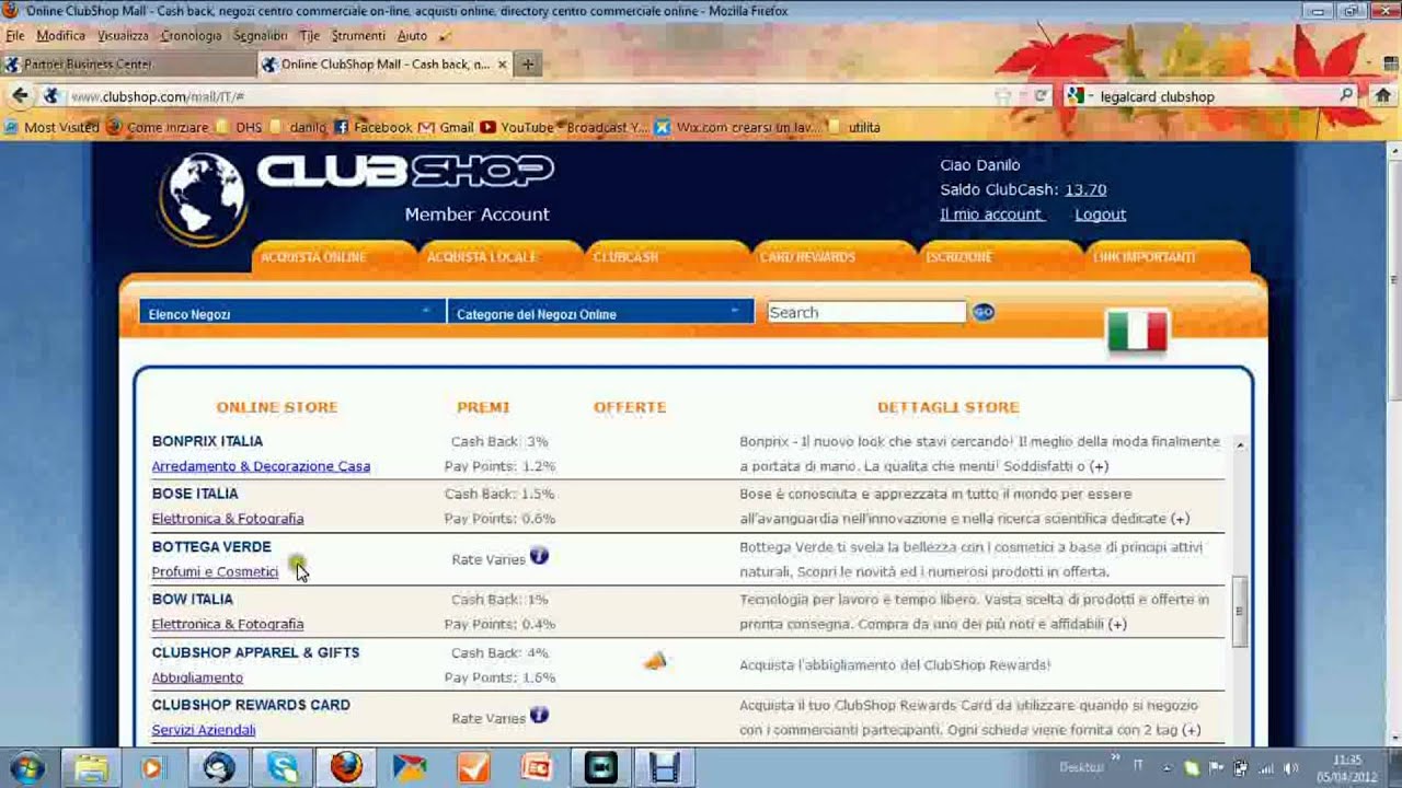 Autodifesa dalla Crisi: risparmiare con Il ClubShop Rewards - prima ...