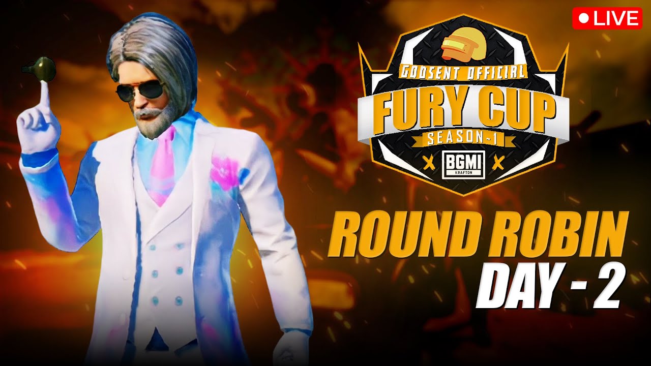 FURY CUP SEASON 1 | ROUND ROBIN DAY 2 | YOUTUBERS BATTLE | #bgmi - YouTube