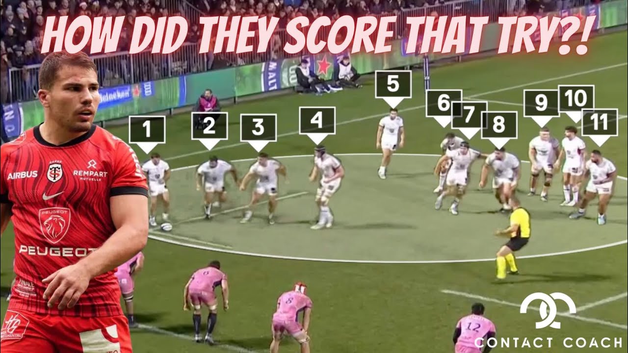 Epic Tap Penalty Try by Toulouse in the Champions Cup! - YouTube