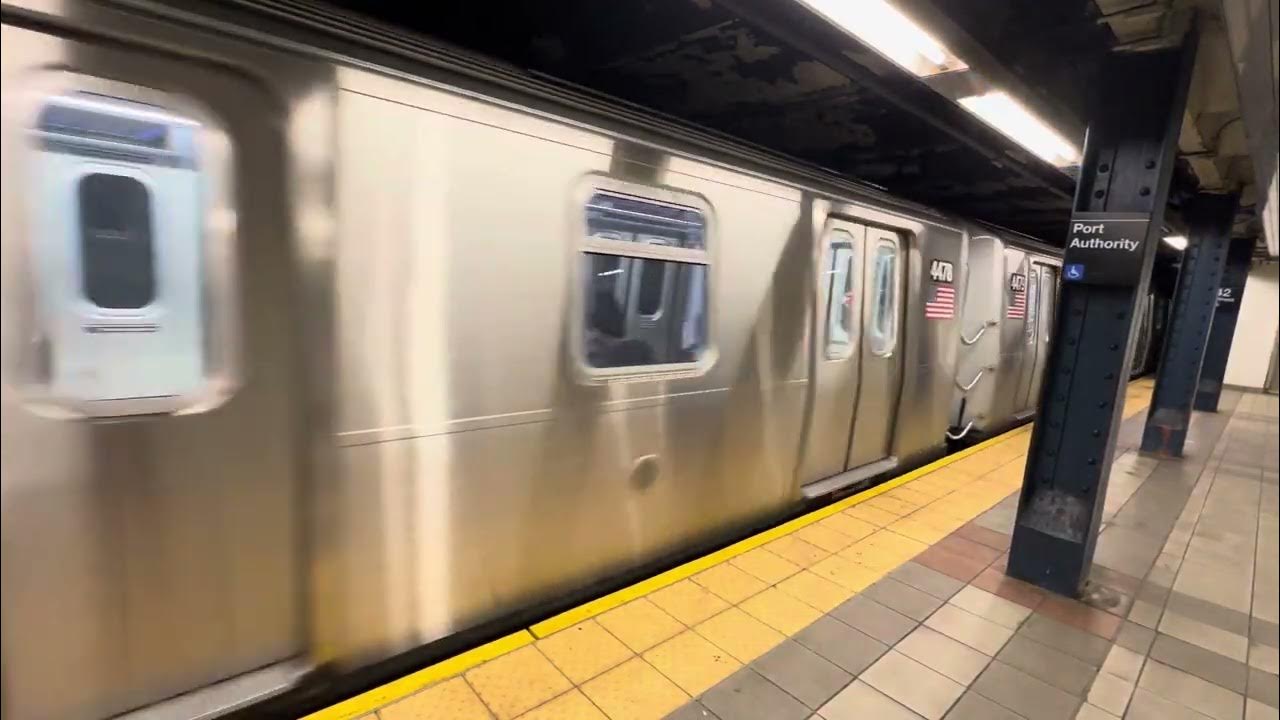 New York City Subway New R211A 4470-4479 @ 42nd PABT Lefferts Blvd Bound - YouTube