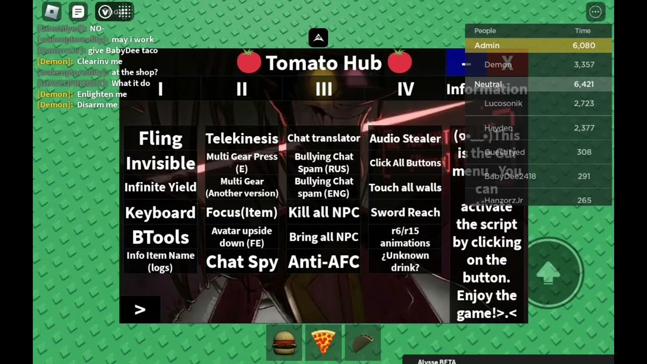 Roblox Fe Script Showcase (Tomato Hub) - YouTube