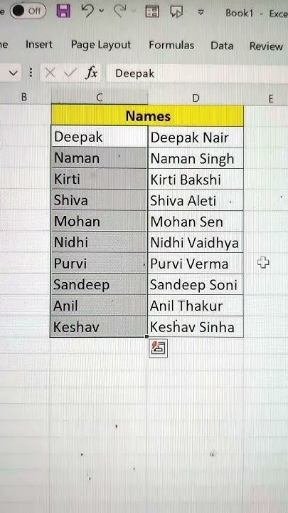 Excel Trick ‼️ Remove First & Last Names From Duplicate Names 😎 #shorts #excelshortcuts # ...