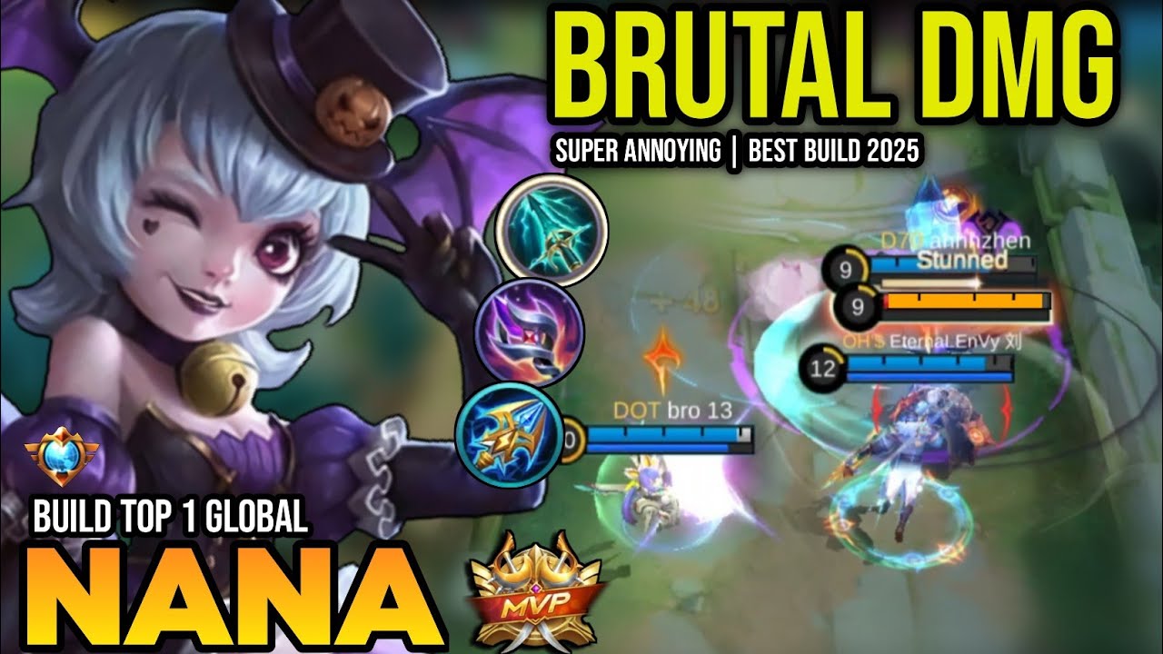 NANA BEST BUILD 2025 | BUILD TOP 1 GLOBAL NANA GAMEPLAY | MOBILE ...