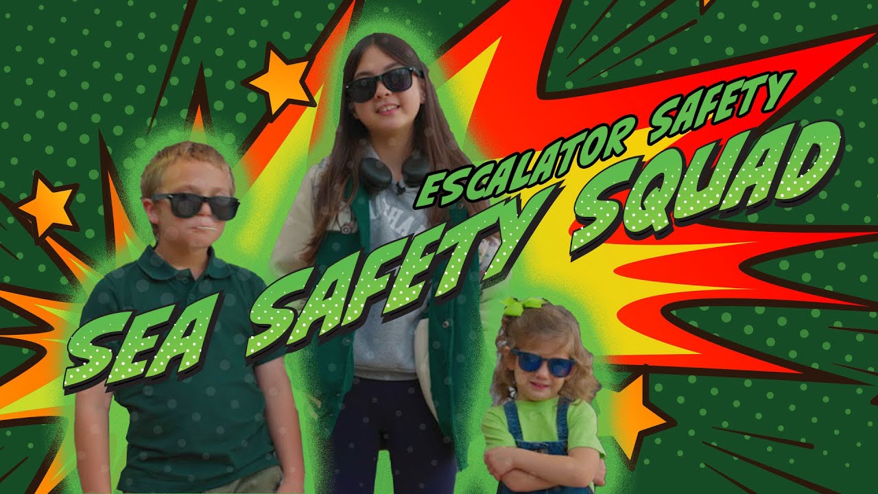 Escalator Safety with the SEA Safety Squad - YouTube