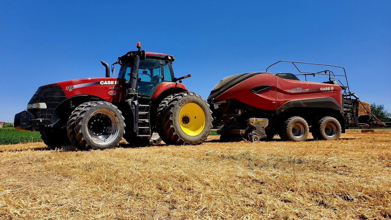 First Time Baling Straw With The New Baler! - YouTube