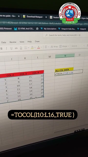 Excel ରେ Tocol Function Used କରିବା କିପରି 😳🤩odisha Viral Trendingreels Excel Exceltricks🖥️📈