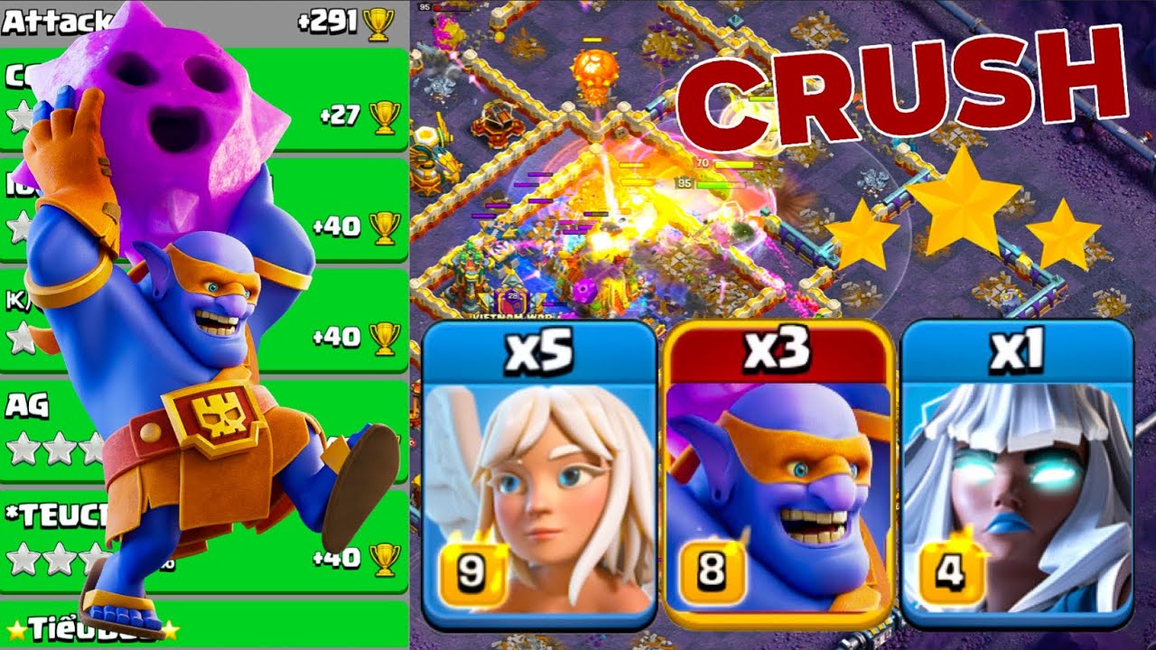 Ground Smash Madness: TH16 Super Bowler Smash Wrecks Legend League ...