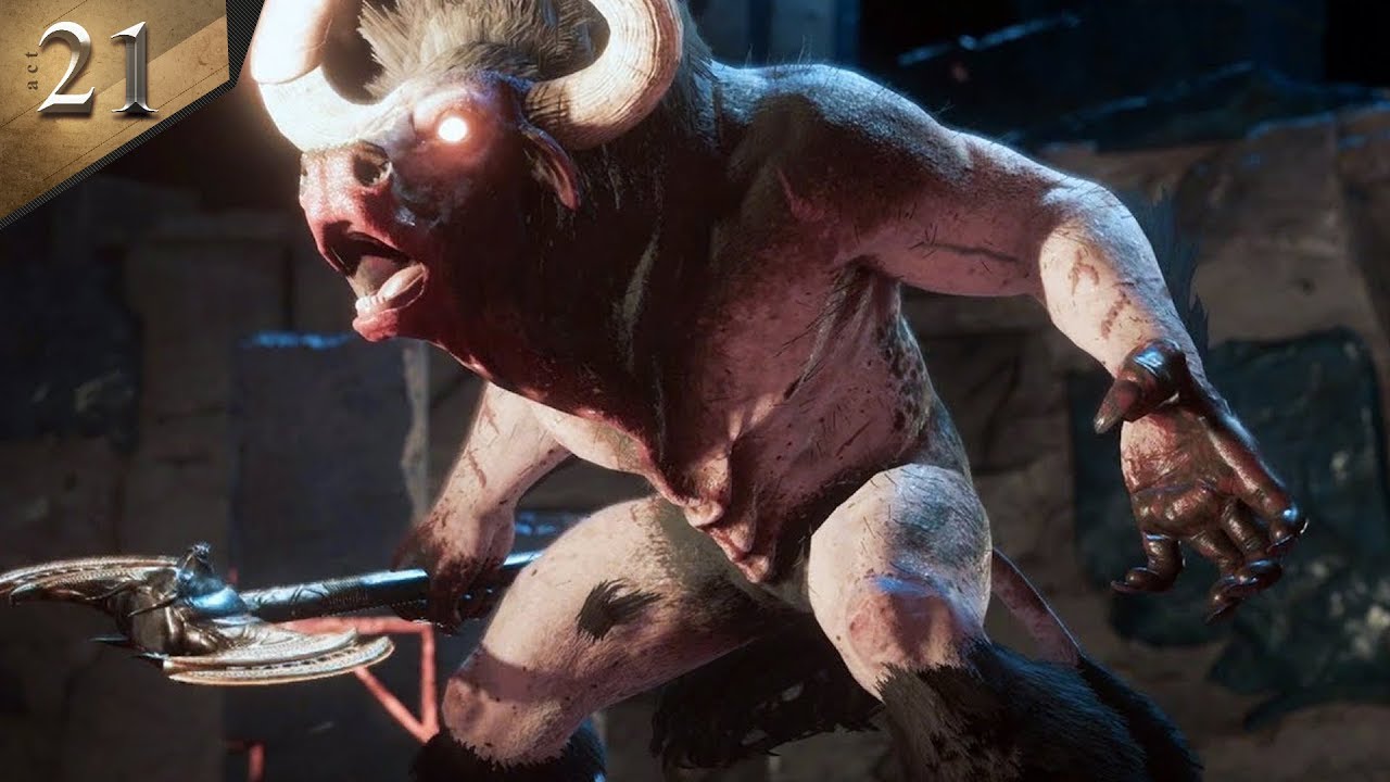 MINOTAUR BOSS FIGHT - Assassin's Creed Odyssey Part 21 - YouTube