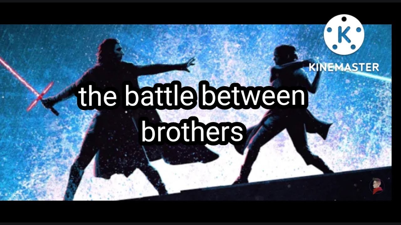 the battle between brothers star wars fight - YouTube
