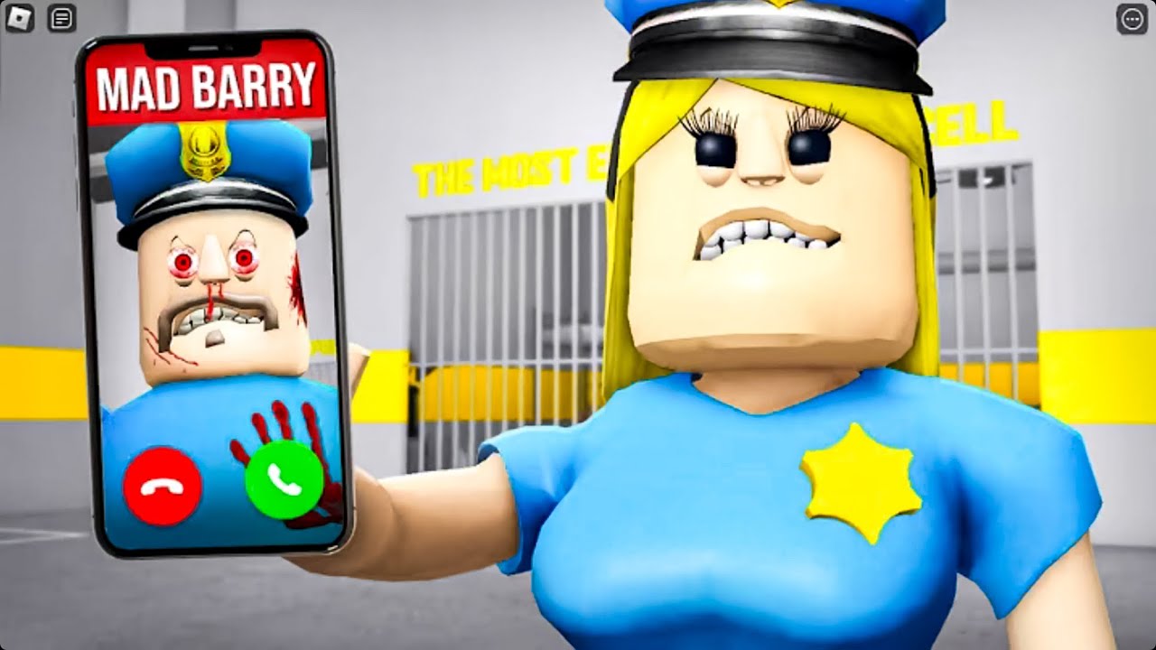MAD BARRY WOMAN CALL BARRY IN BARRY PRISON RUN! NEW SCARY OBBY #roblox ...