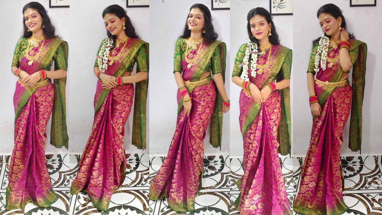 Saree Pree Pleating & Folding | Saree Draping | How to pleat saree ...