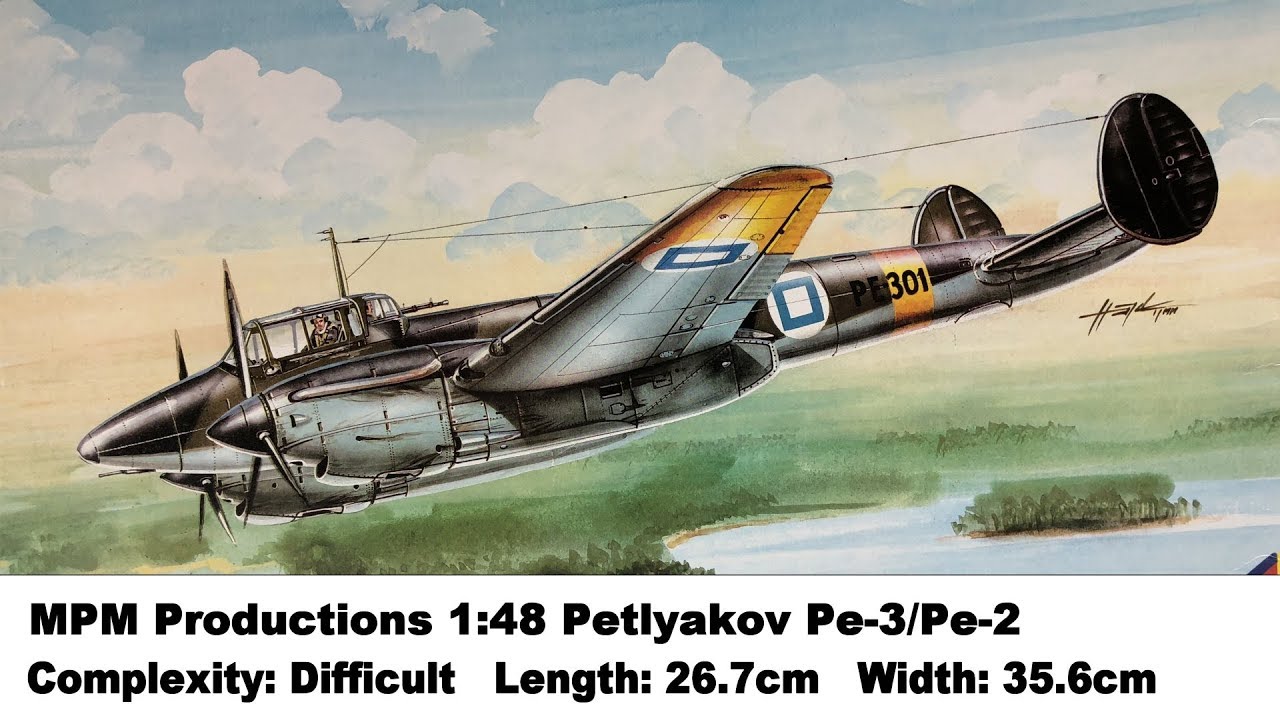 MPM Productions 1:48 Petlyakov Pe-3/Pe-2 Kit Review - YouTube