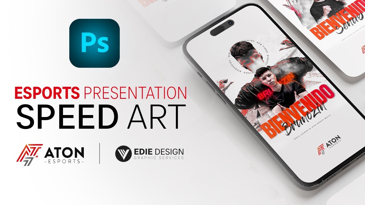 SPEED ART presentacion esport @PUBGMOBILEEsports #esports #design # ...