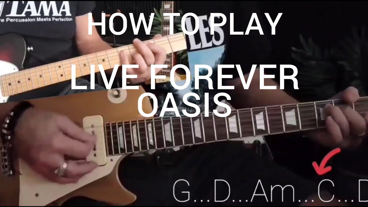 HOW TO PLAY/ OASIS /LIVE FOREVER/ GUITAR CHORDS_LESSON - YouTube