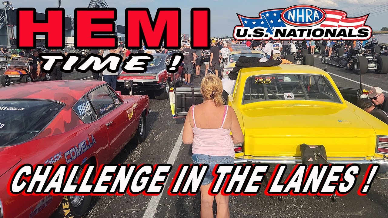 US Nationals... HEMI CHALLENGE IN THE LANES ! - YouTube