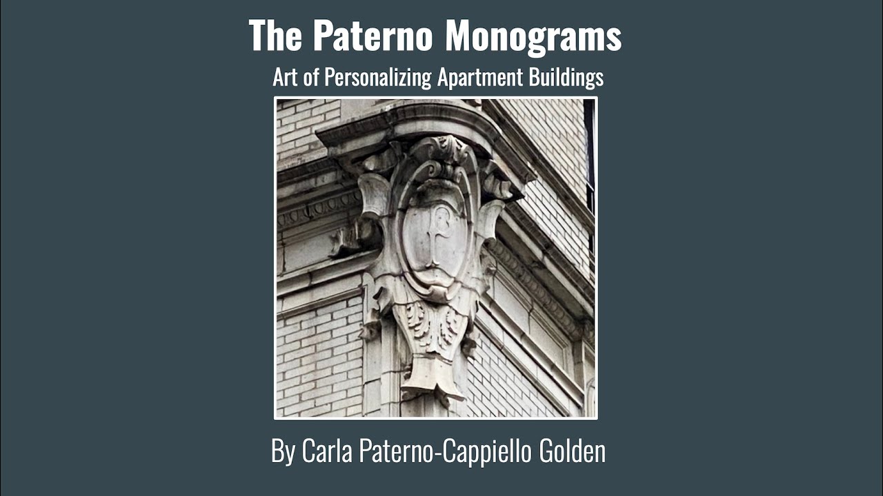 The Paterno Monograms: Art of Personalizing Apartment Buildings - YouTube