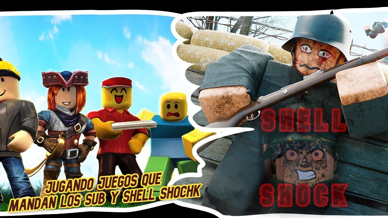 Probando Shell Shock de roblox y Juegos de Sub!!! pasele joven - YouTube