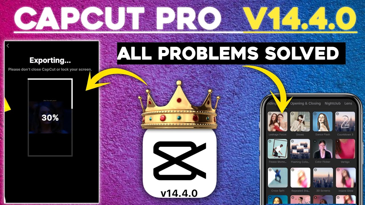 Capcut No internet Problem Telugu | Capcut Pro Update all problems solved - YouTube