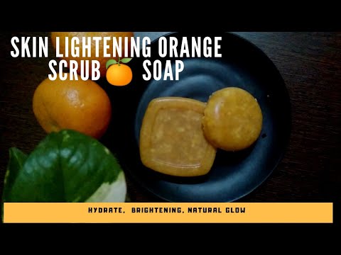 Skin lightening Homemade Orange Soap | Dry Skin | How to Make homemade ...