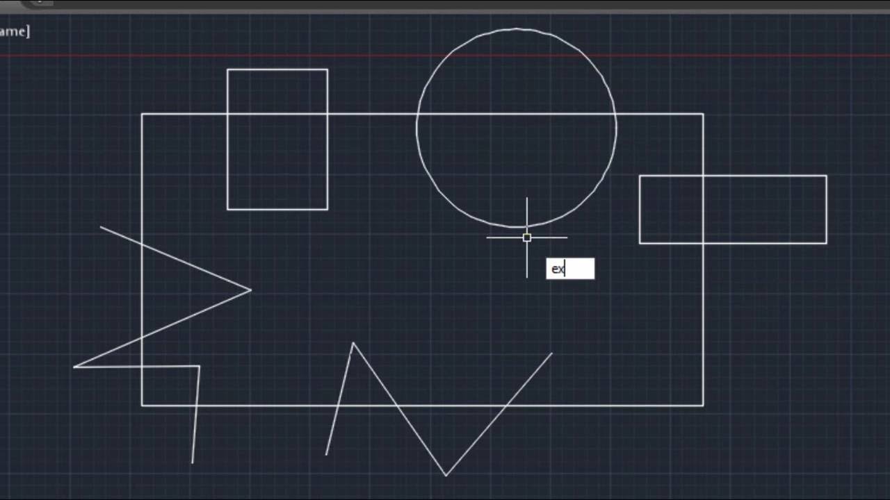 Tutorial AutoCAD 2015 - Trim, Btrim, & Extrim - YouTube