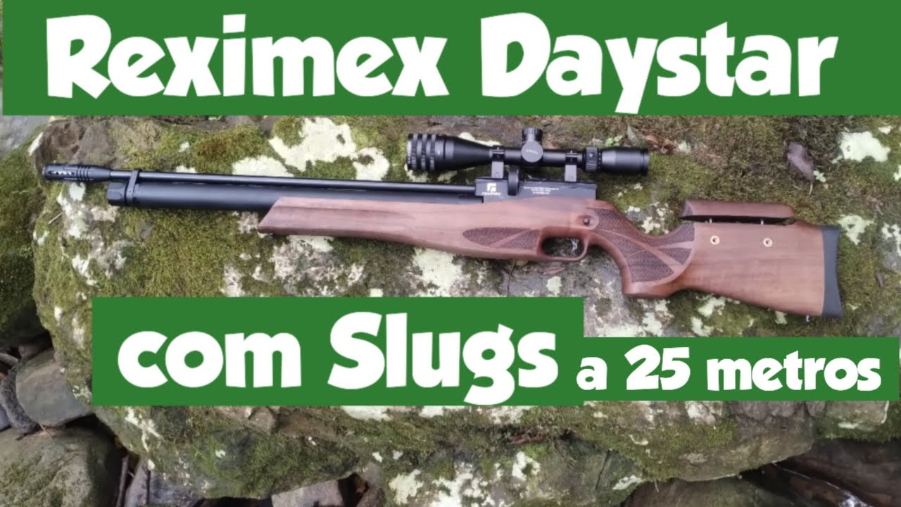 Reximex Daystar atirando Slugs a 25m - YouTube