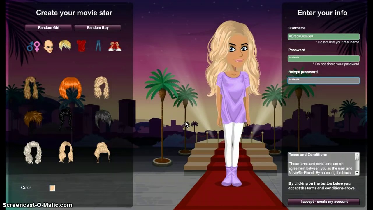 How To: Create a Pretty Girl Account | Moviestarplanet - YouTube