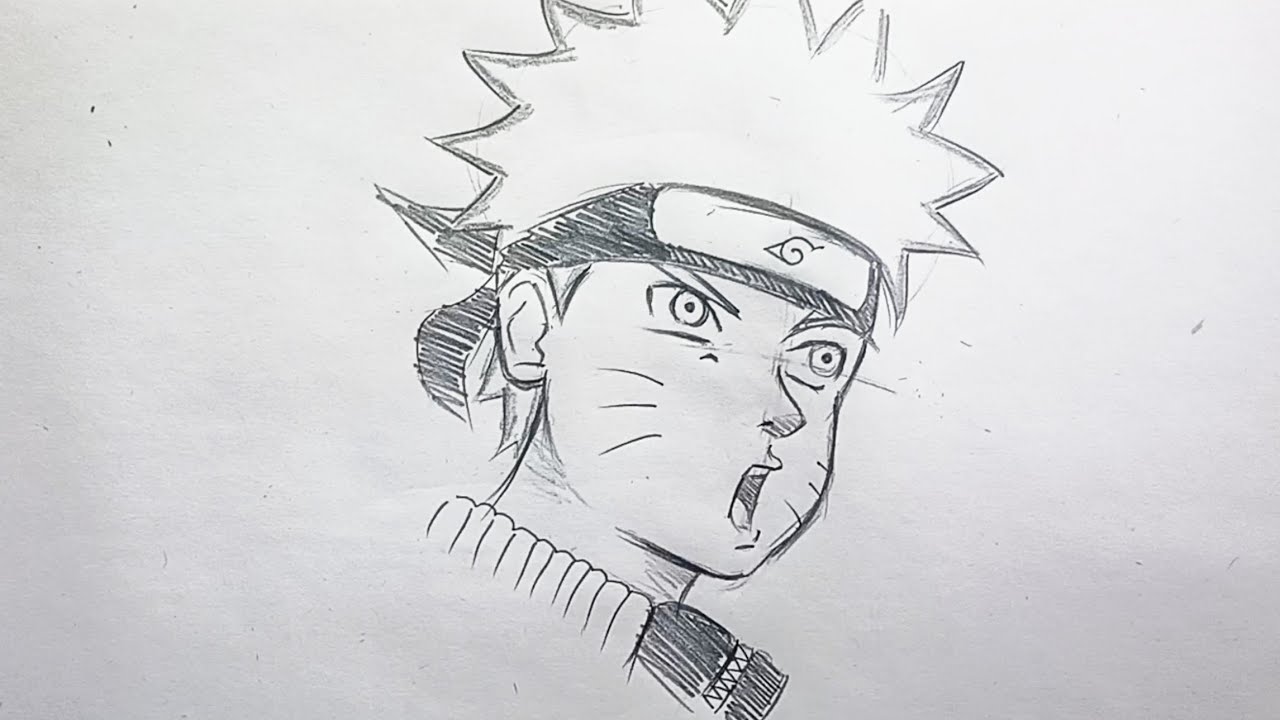 Naruto easy drawing - how to draw Naruto uzumaki dattebayo - easy anime ...