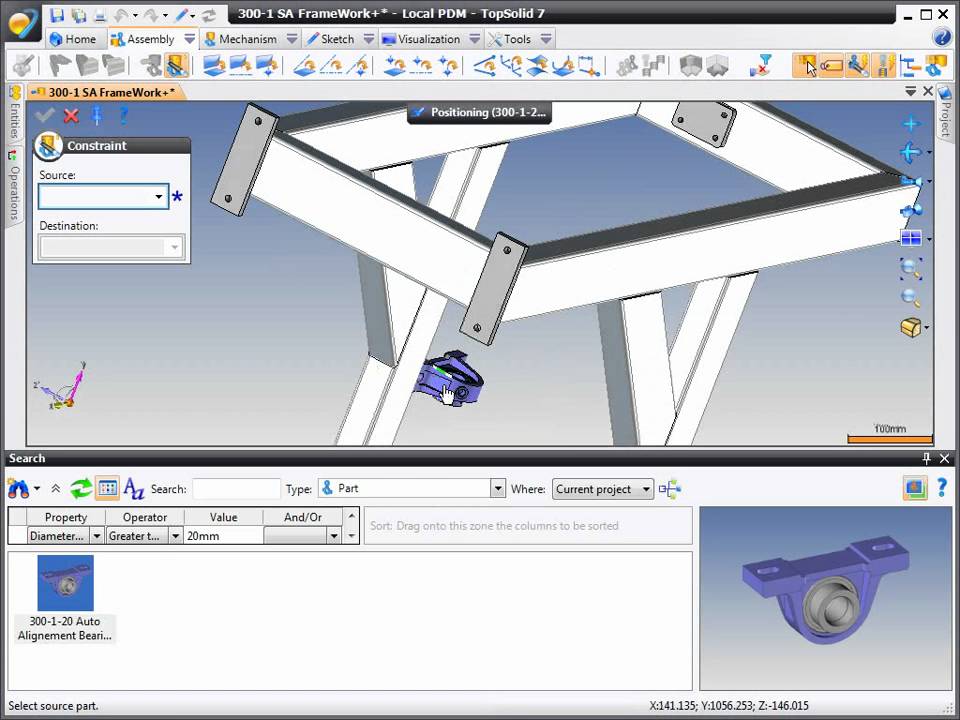 Recherche de haute performance intégrée à TopSolid 7 - YouTube