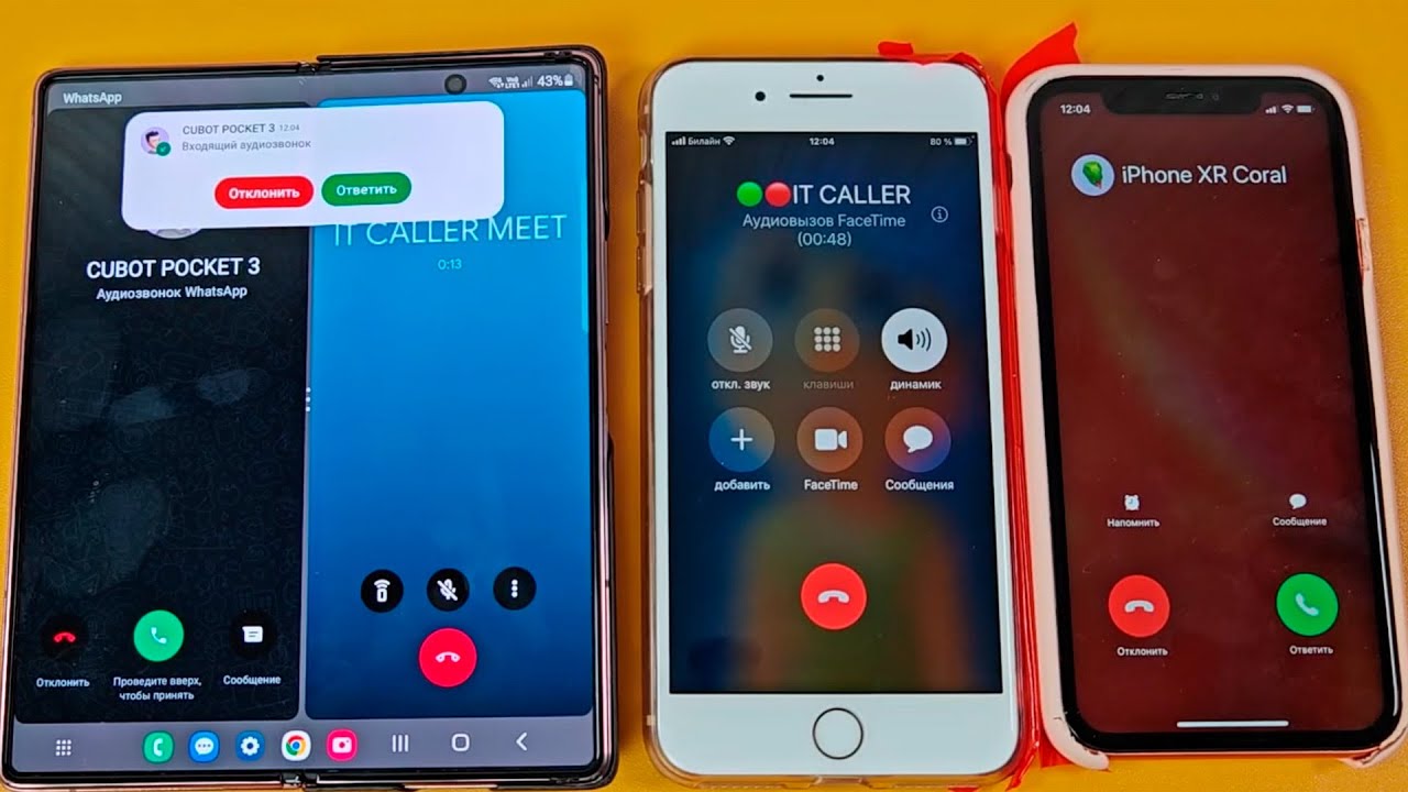 2 SOCIAL MEDIA INCOMING CALLS AT THE SAME TIME FOLD TO FOLD - YouTube