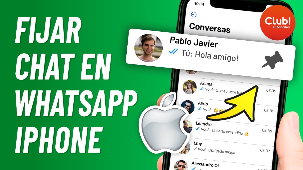 Como FIJAR UN CHAT en WhatsApp en iPhone - YouTube