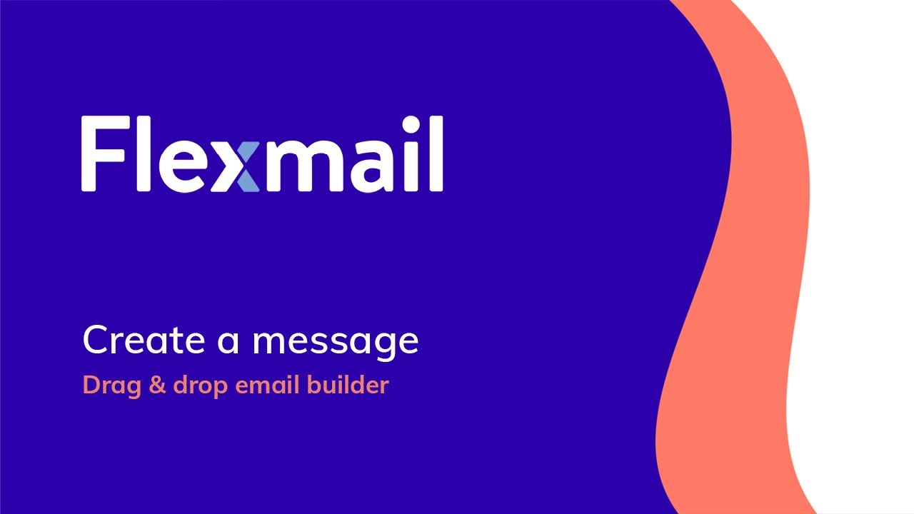 Create a message in Flexmail - YouTube