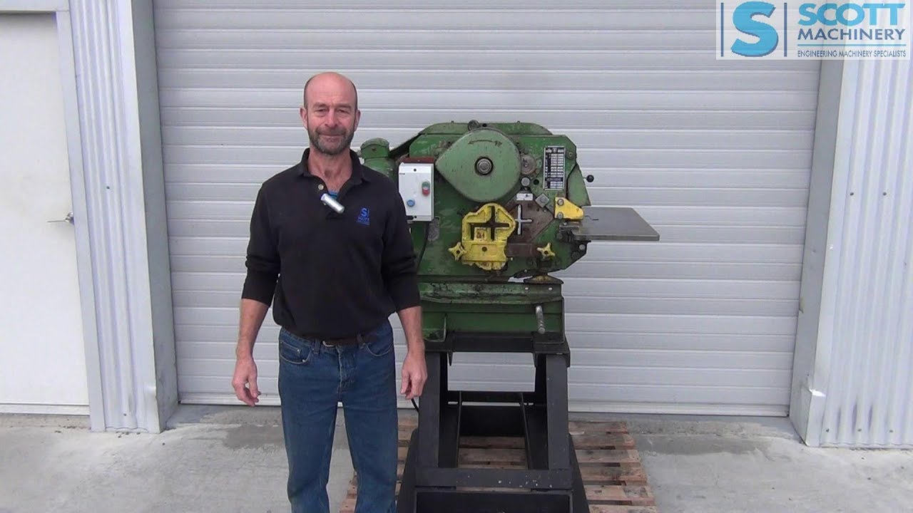 Peddinghaus Peddy Used Mechanical Punch & Shear - YouTube