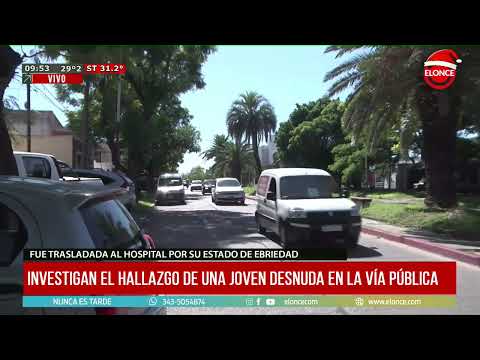 Encontraron a una mujer ebria y desnuda en calles Racedo y Perón - 31/12/25