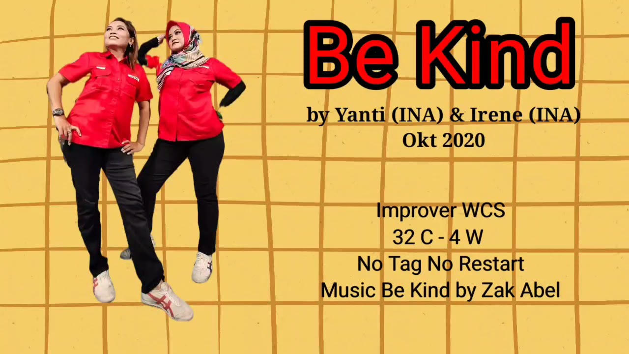 BE KIND Line Dance (Improver West Coast Swing) - YouTube