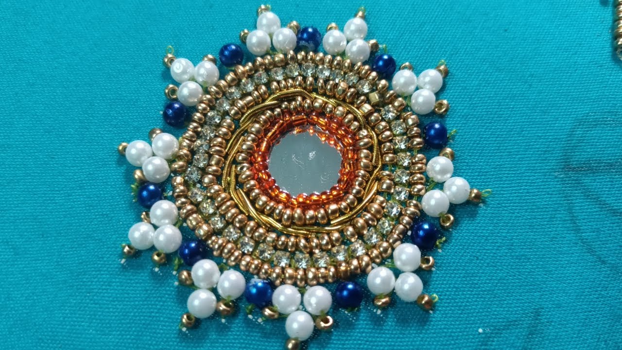 Aari work simple design making video aari work making design in Tamil ...